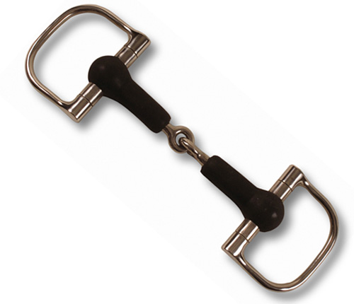 SNAFFLE DEE RING BIT RUBBER MOUTH - MySelleria