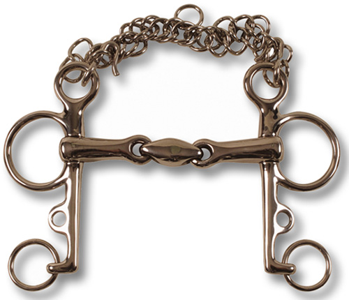 PELHAM DOUBLE JOINTED BIT WITH LONG CHEEKS - MySelleria