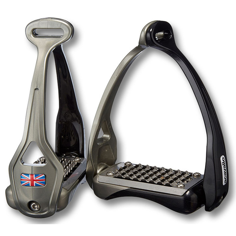 RIDING STIRRUPS ACAVALLO model OPERA with FLAG - MySelleria
